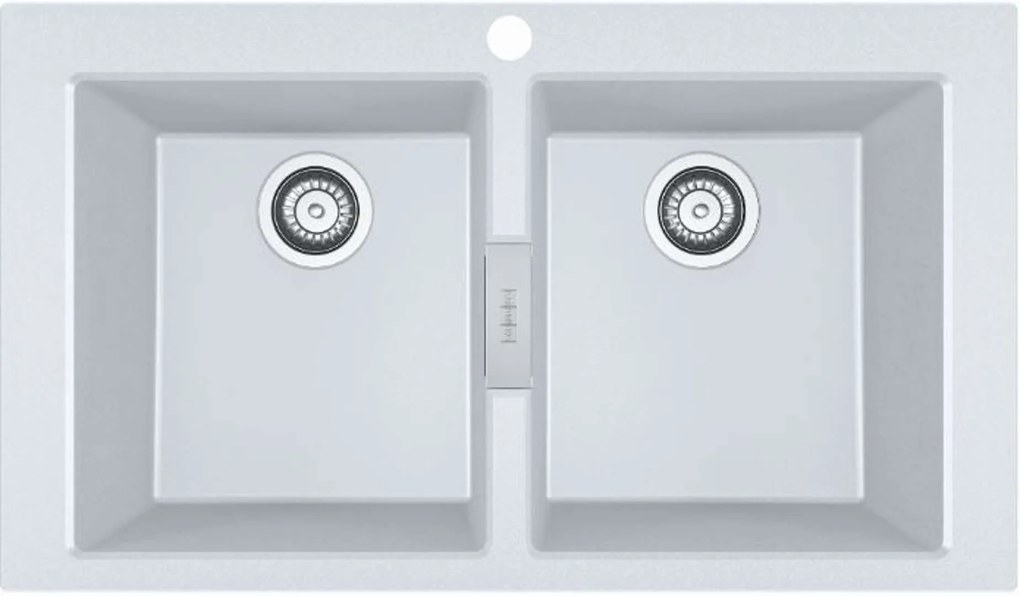 Franke Sirius 2.0 - Tectonitový dřez S2D 620-86, 86x50 cm, bílá 143.0637.160