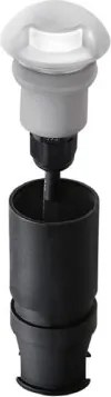 FAN LED-STEP24V-R1C Pochozí venkovní svítidlo LED STEP DC 24 V nikl hliník 2 W 170 lm 3000 K IP67 4,5x5,7 cm - FANEUROPE