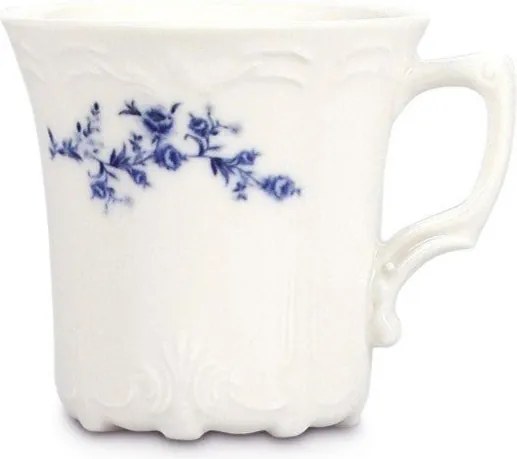 Bílý/modrý porcelánový šálek na cappuccino 200 ml Retro – BonBistro