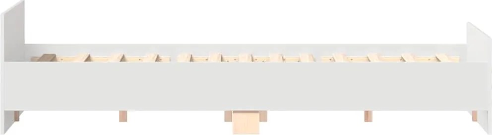 Rám postele s hlavovým a nožním čelem bílý 160 x 200 cm 3203761