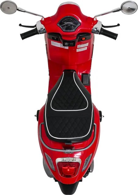 Elektrický skútr Vespa ROMA červený