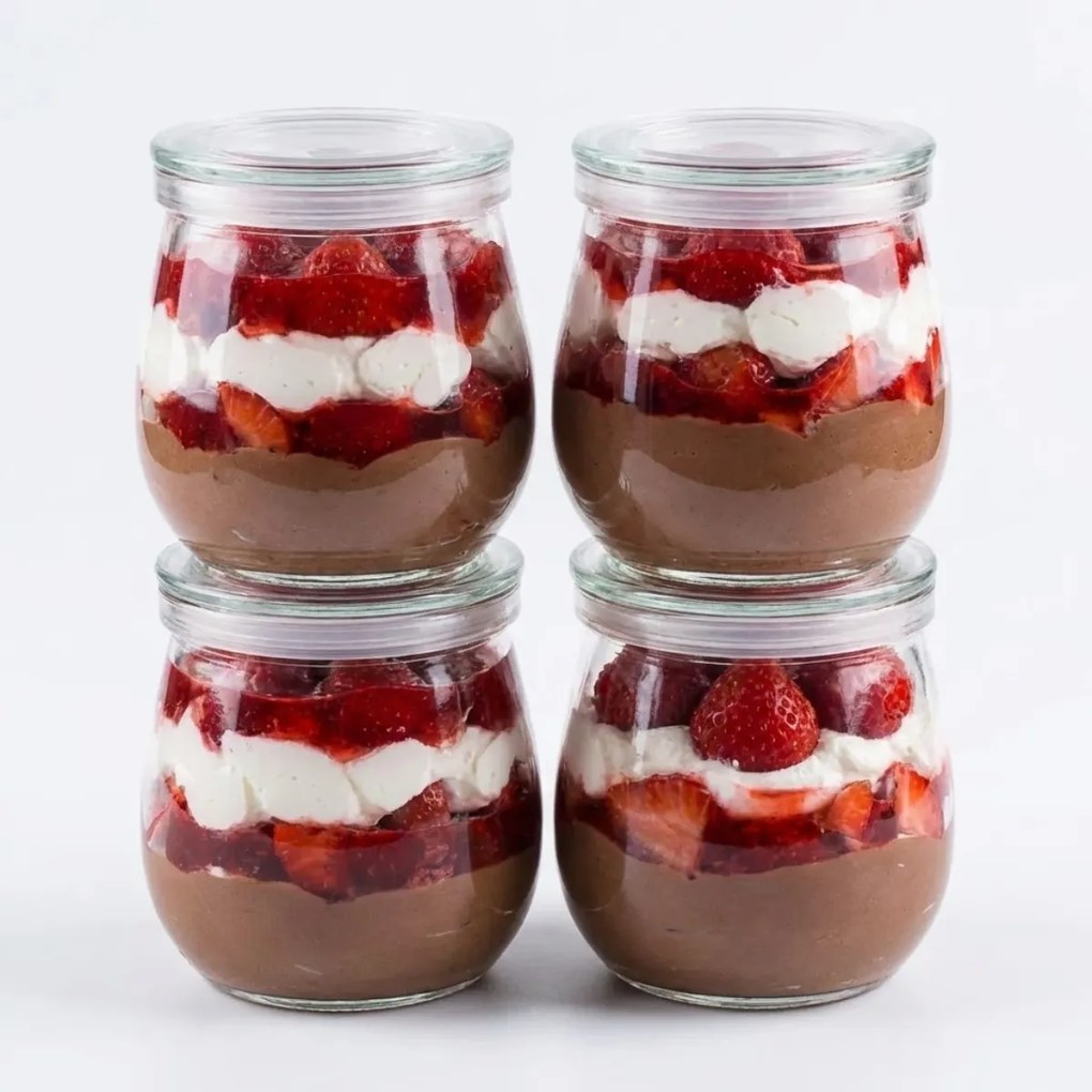 Orion 4 sklenice na jogurt / dezert s víčkem 4ks x 260ml YOGO