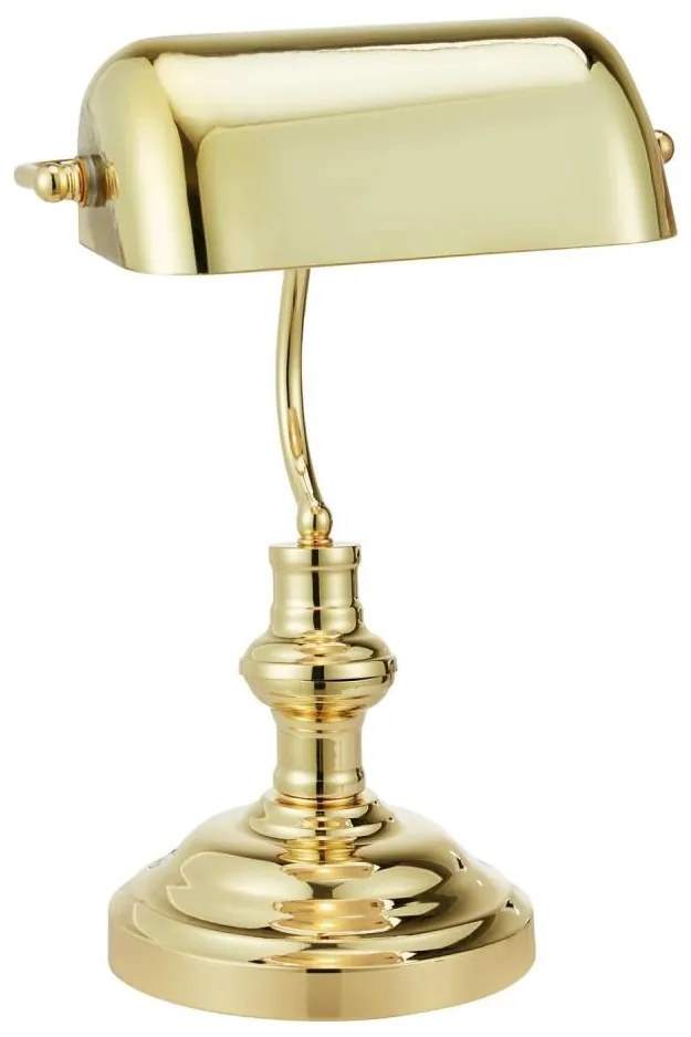 Markslöjd 108977 - Stolní lampa BANKERS 1xE14/40W/230V zlatá