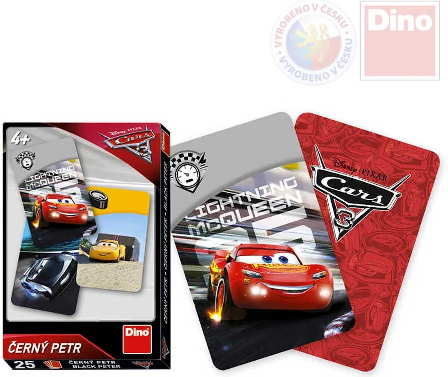 DINO Hra karetní Černý Petr Cars 3 (Auta) *SPOLEČENSKÉ HRY* dn605916