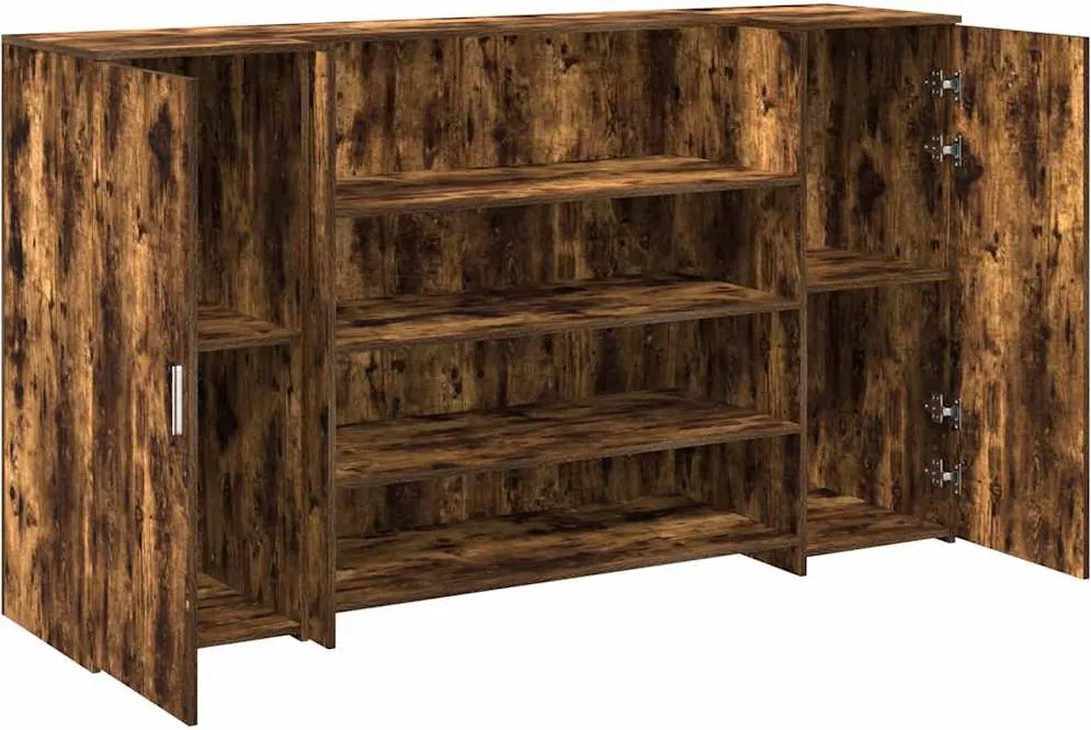 Recepční stůl kouřový dub 180x50x103,5 cm kompozitní dřevo 3324173
