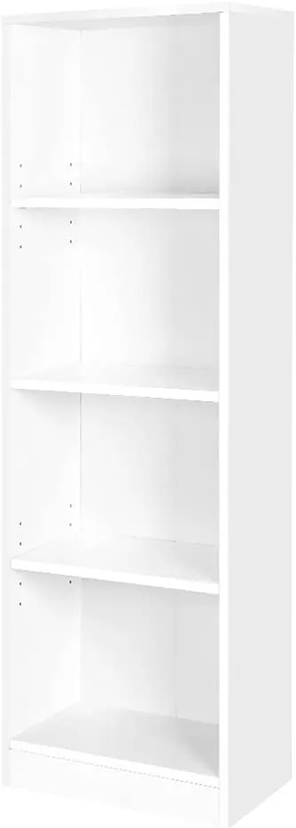 EmaHome Knihovna s nastavitelnými policemi 121,5 x 40 x 24 cm / bílá