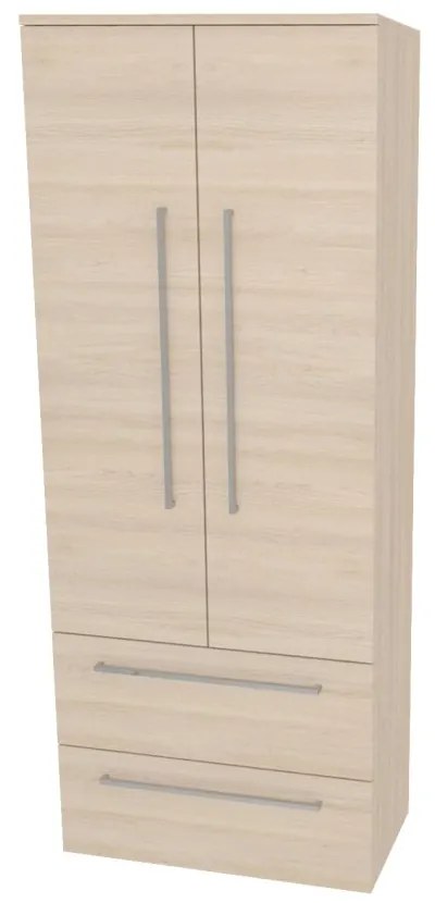 Mereo Mereo, Bino, koupelnová skříňka vysoká 163 cm, dvojitá, Multidecor, CN699JHS2