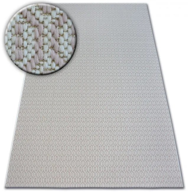 Koberec SIZAL FLAT 48603/526 Očká krém růžový