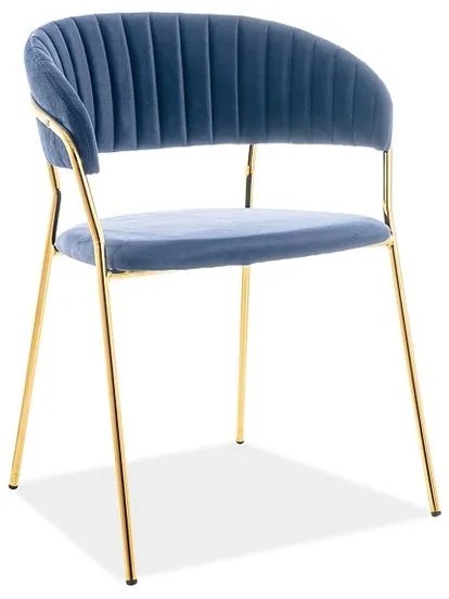 Konferenční židle Lira II Velvet modrá