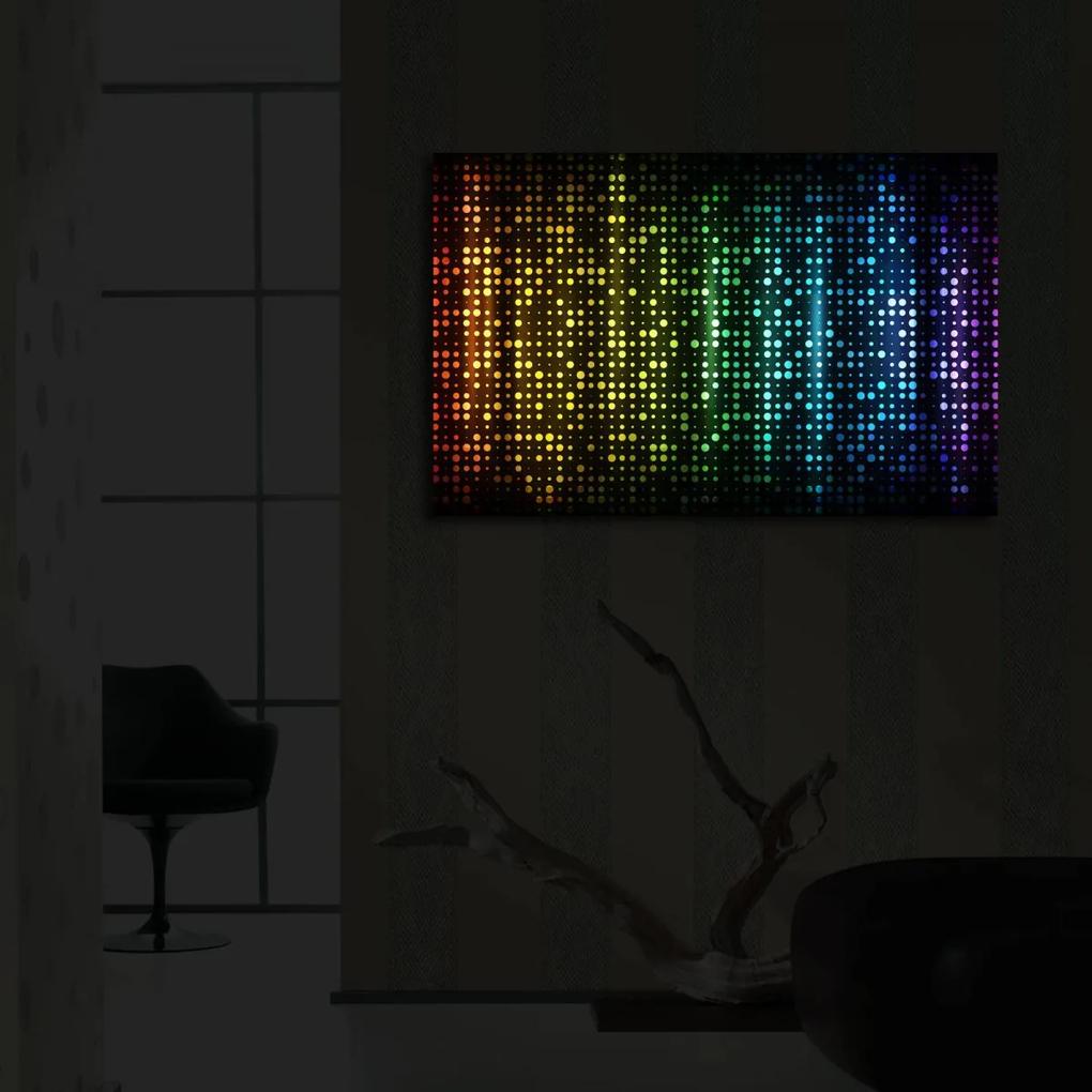 Obraz s led osvětlením Colours 70x45 cm