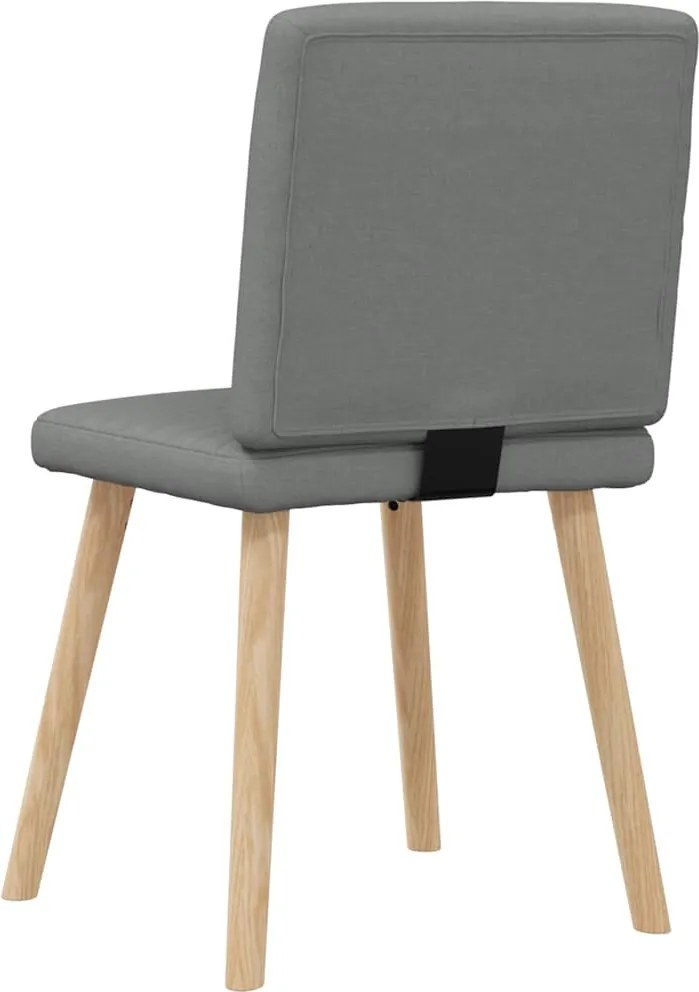 Otočné jídelní židle 6 ks tmavě šedé textil 3315545
