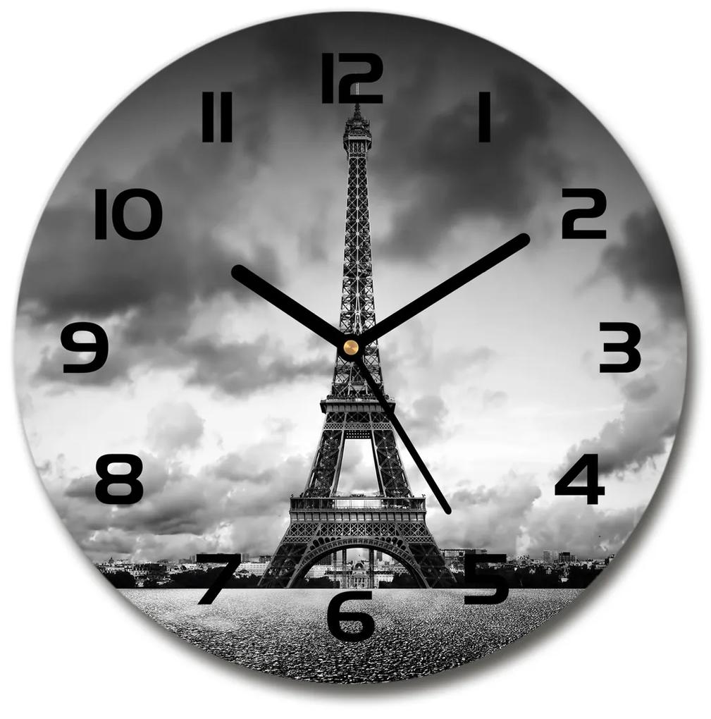 Skleněné hodiny čtverec Eiffelova věž Paříž | BIANO