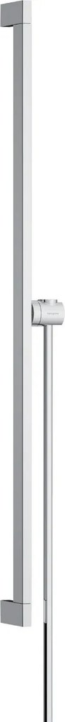 Hansgrohe Unica, sprchová tyč E Puro 900 mm s lehce posuvným držákem a sprchovou hadicí, chromová, HAN-24403000