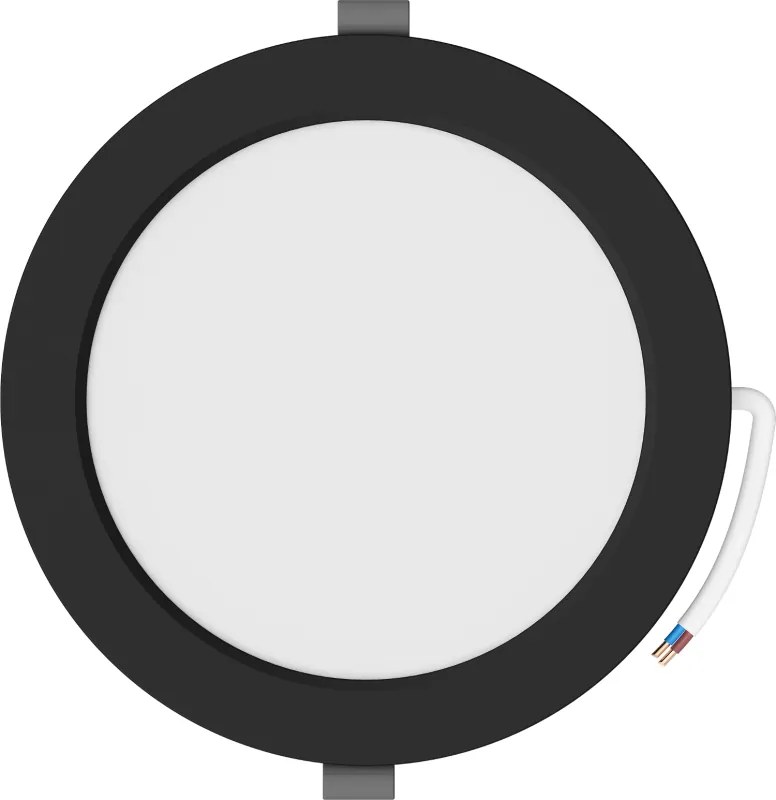 Mexen LDRR, LED stropní svítidlo na zapuštění, průměr 12 cm 17 cm, 12W, studená - 6500K, 960 lm, černá - L210-017-1265-70