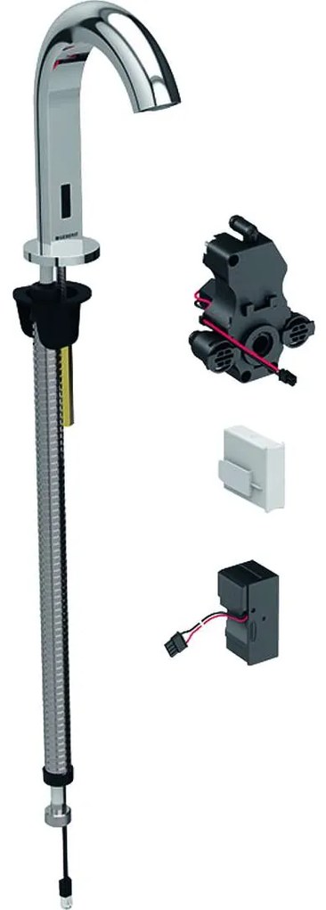 Geberit Piave - Elektronická umyvadlová baterie, se směšovačem, síťové napájení, chrom 116.182.21.1