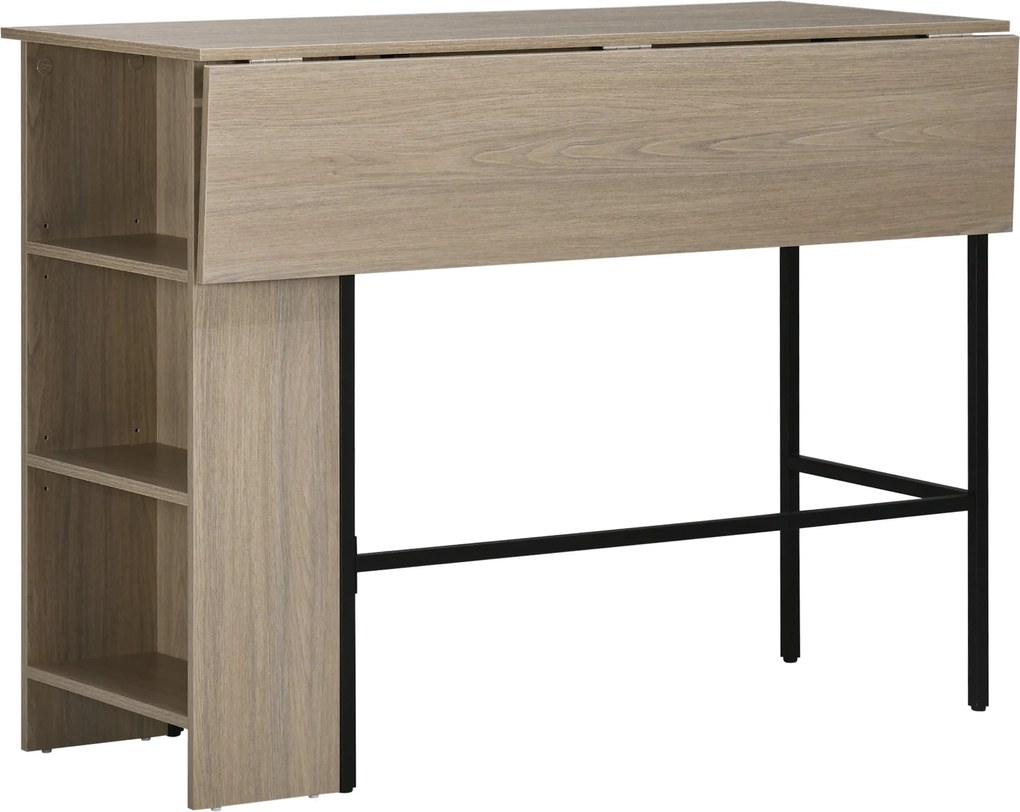 HOMCOM Barový Stůl se Skladem - 120 x 76 x 91,4 cm | Aosom
