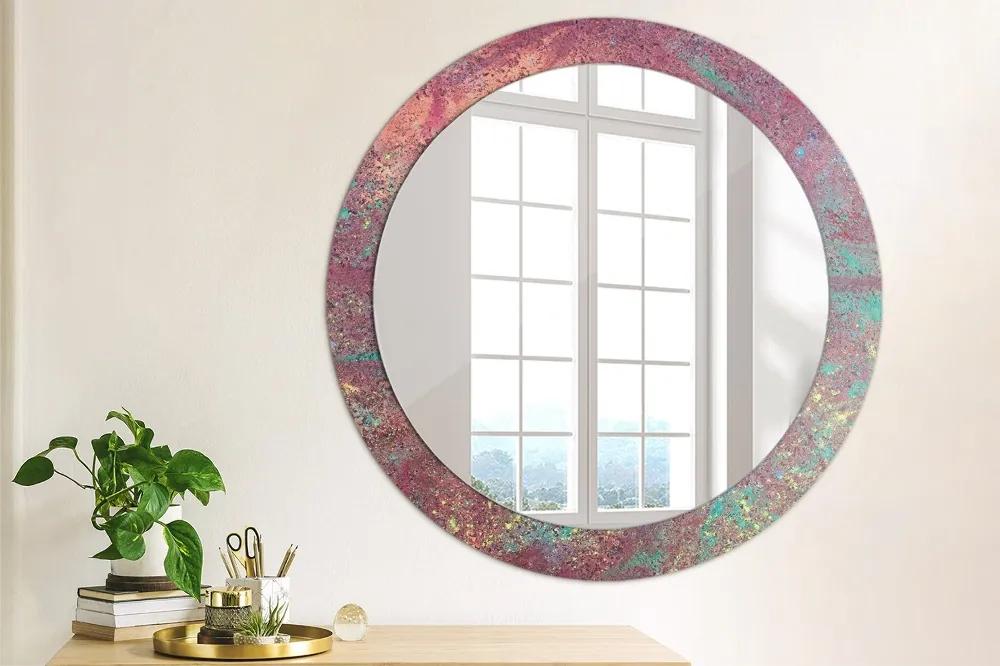 Kulaté dekorativní zrcadlo Festival barev fi 80 cm