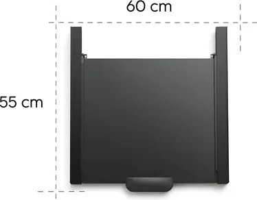 Xavax Stack Slide černá / Spojovací mezikus pro pračku a sušičku / s v