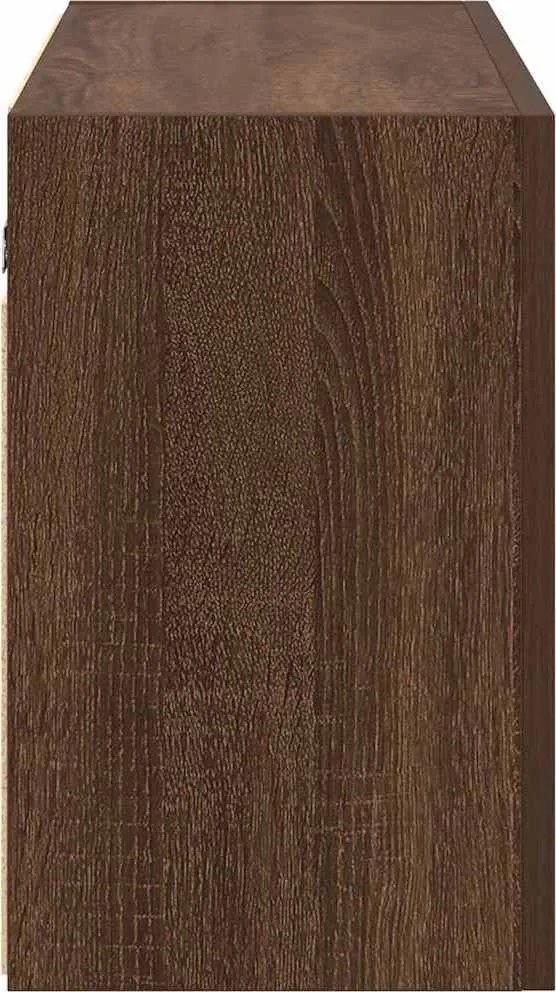 vidaXL Koupelnová nástěnná skříňka 100x25x40 cm kompozitní dřevo [860109] Barva: Černá