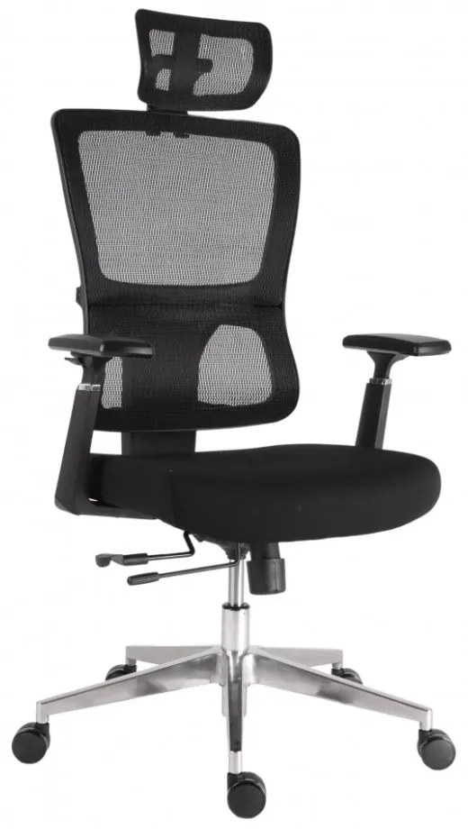 Kancelářská ergonomická židle Neoseat BROOKE — černá, nosnost 150 kg