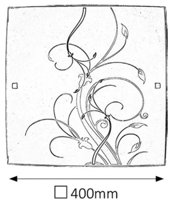 Rabalux 3693 - Stropní svítidlo ELINA 2xE27/60W/230V