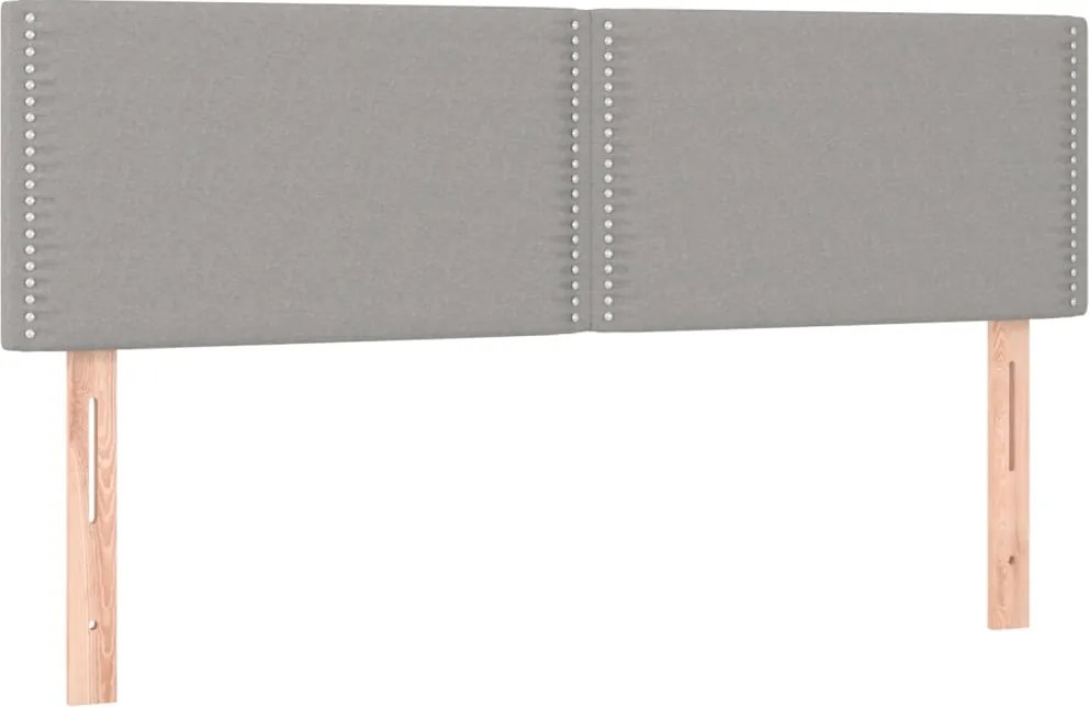 Box spring postel s matrací světle šedá 140 x 200 cm textil 3140537