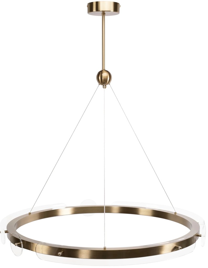 Toolight Loop, LED stropní svítidlo 79cm, 26W, dálkové ovládání, APP1549-CP, zlatá matná, OSW-06970