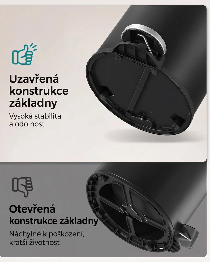 Odpadkový koš Jelis 3 L černý