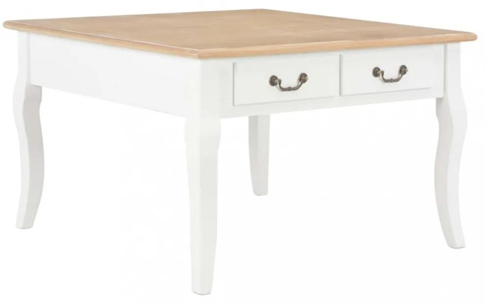 Konferenční stolek Acate dřevo / MDF Dekorhome Přírodní / bílá