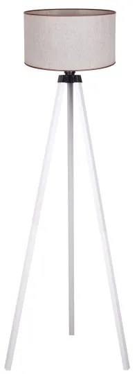 Duolla - Stojací lampa 1xE27/60W/230V pr. 44 cm béžová/bílá