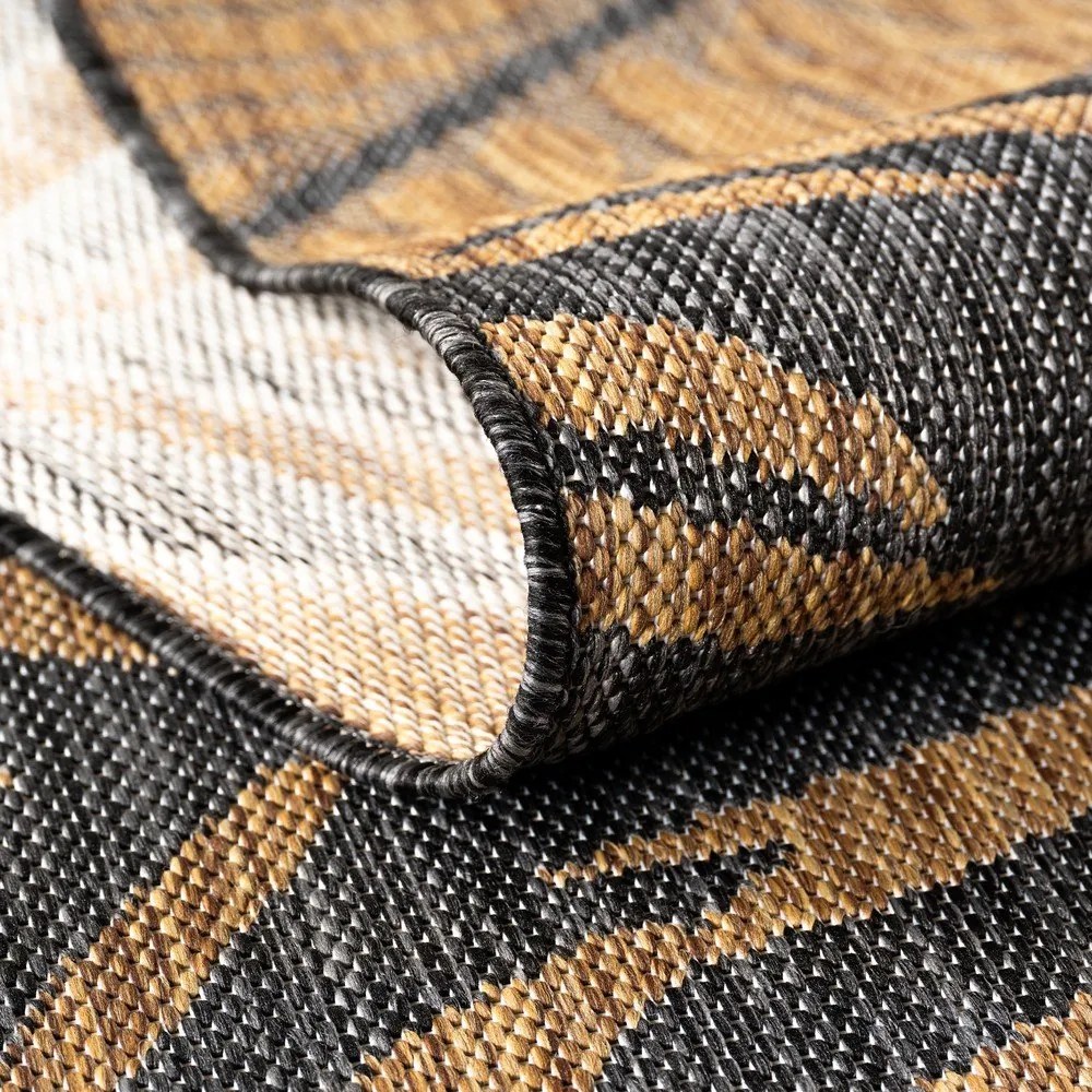 Černý/hnědý vnitřní a venkovní koberec 240x340 cm Mira 1451 – Ayyildiz Carpets