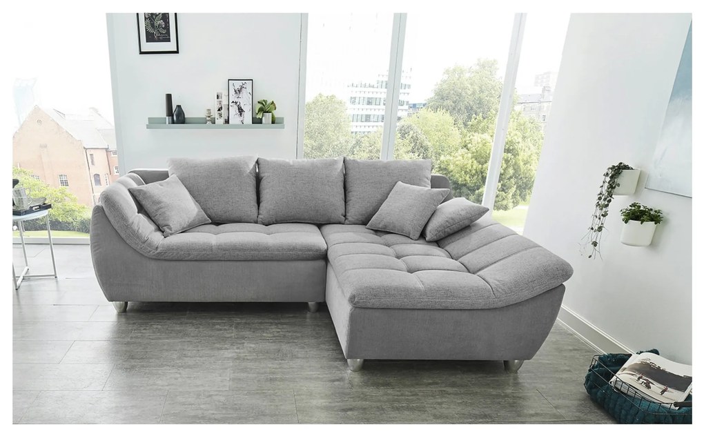 Sconto Sedací souprava GENUA šedá