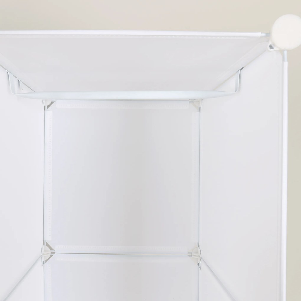 Modulární multifunkční skříň, bílá, ZALVO