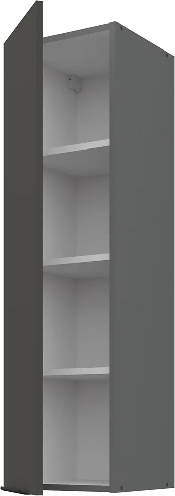 Kuchyňská linka ARIA pi | 300 cm | UNI dvířka | EXTRA VYSOKÁ | ANTIFINGER povrch | antracit/šedá grafit