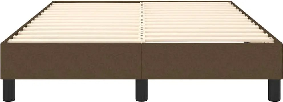 Rám postele s boxspringem tmavě hnědá 120 x 200 cm textil 3120503