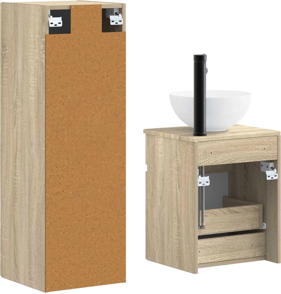 Sada koupelnového nábytku 2 ks Dub sonoma 33 x 34,5 x 100 cm 3406135