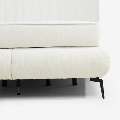 Postel boxspring VALO bílá 140x200