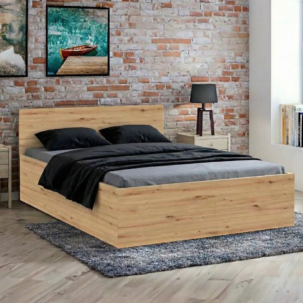 Maxi Postel STELA 120x200 cm, Dub Artisan
