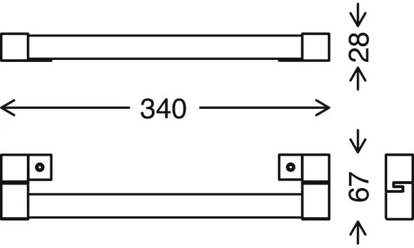 Briloner 2107-015 - LED Koupelnové osvětlení zrcadla SPLASH LED/8W/230V IP44