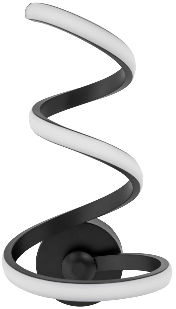 Toolight - LED nástěnná lampa SPRING UP APP829-W, černá matná, OSW-09181