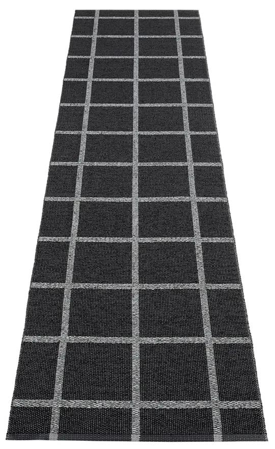 Vinylový koberec Pappelina ADA Black/Granit Metallic velikost: 70x300cm