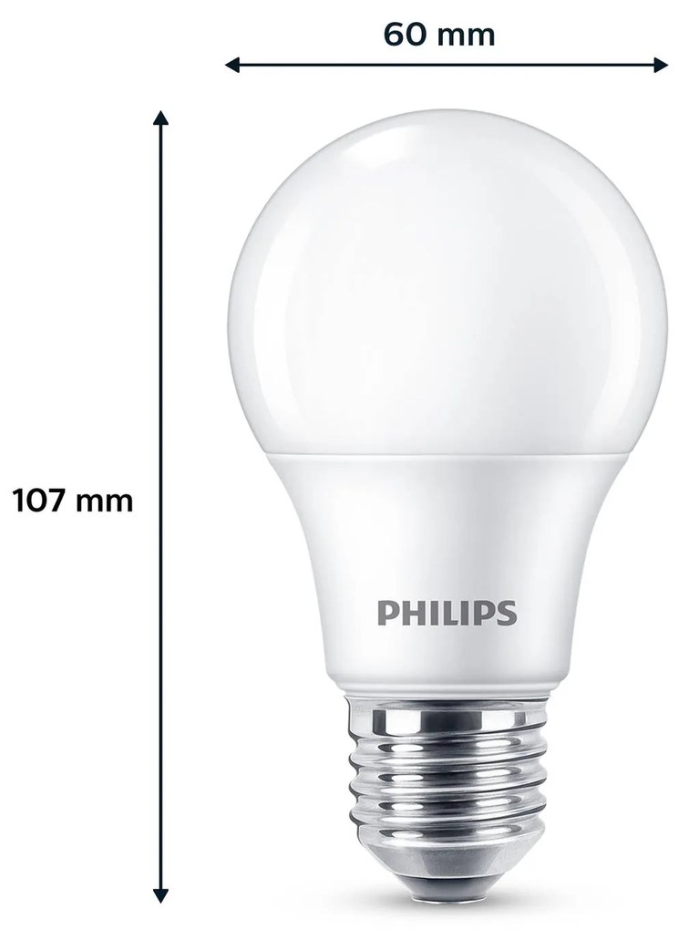 Philips LED žárovka E27 4,9W 470lm 2700K matná 3ks