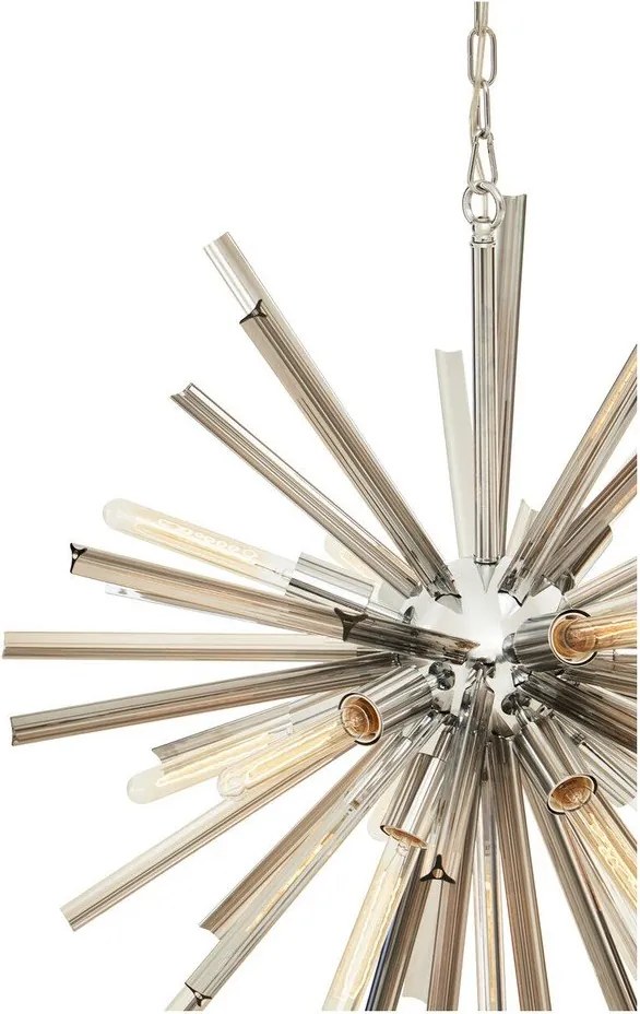 Kovové závěsné svítidlo se skleněným stínidlem ø 75 cm Karlo – Premier Housewares