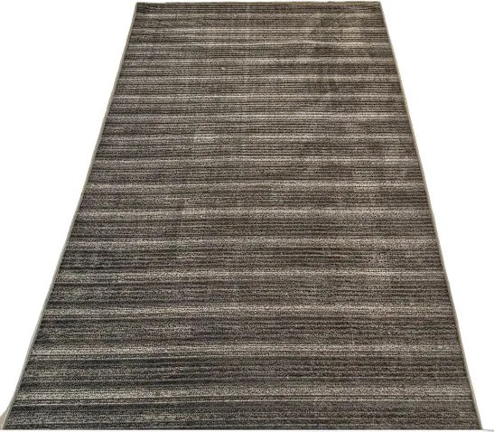 HU Šedý pruhovaný koberec Saloon ANTRACIT Rozměr: 50x80 cm