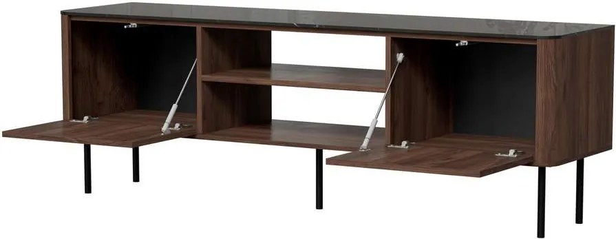 TV stolek Linos I, ořech warmia / černá