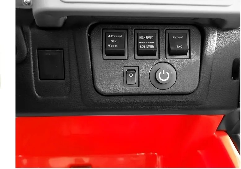 LEAN CARS Elektrické autíčko Jeep HP012 červené
