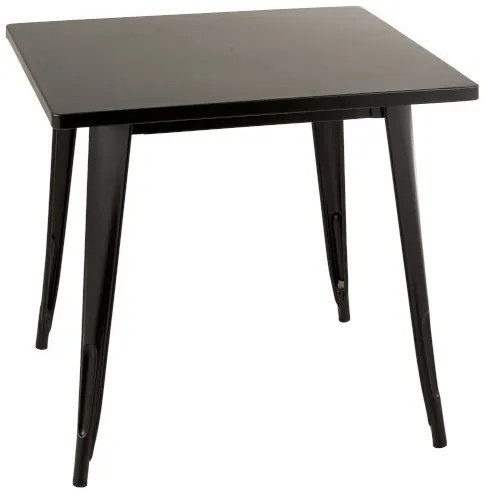 Černý kovový bistro stolek  - 79*79*76cm