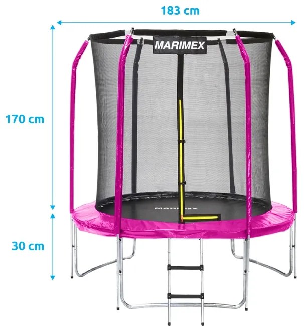 Marimex Standard 183 cm + vnitřní ochranná síť + žebřík