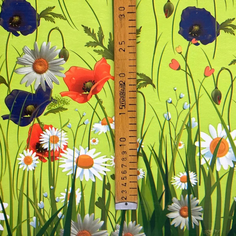 Ubrus PVC Mirabella 6910B - Polní kvítí 140cm x 20m