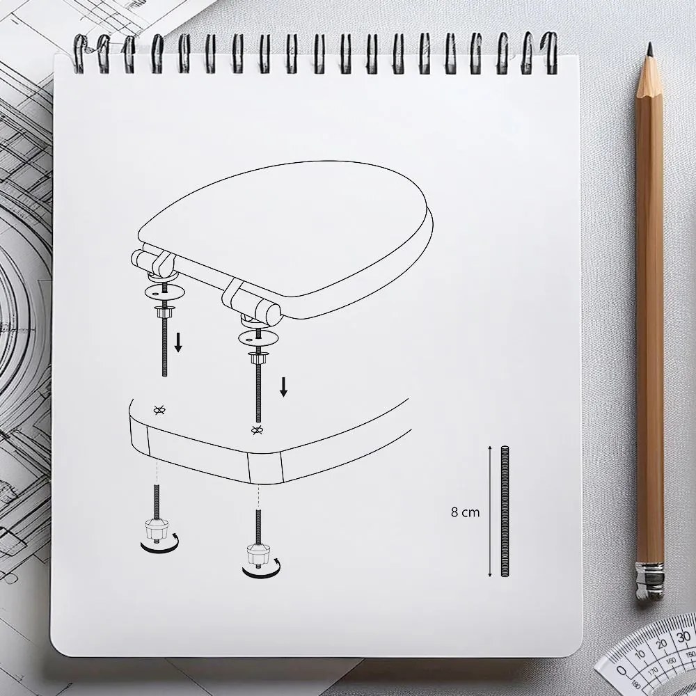AWD WC prkénko Soft Close MDF Edessa